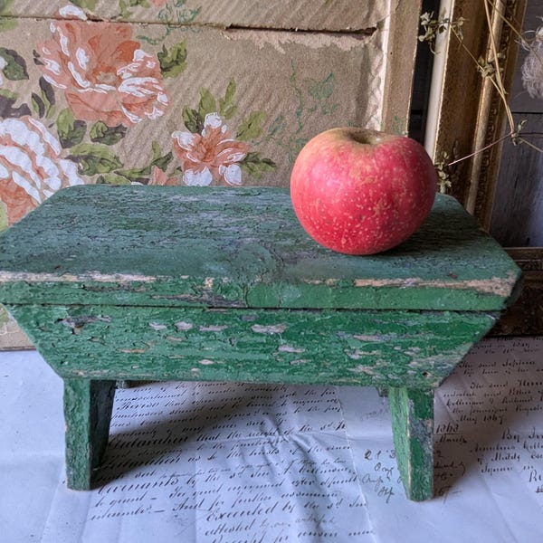 Primitive Wooden Stool - Etsy