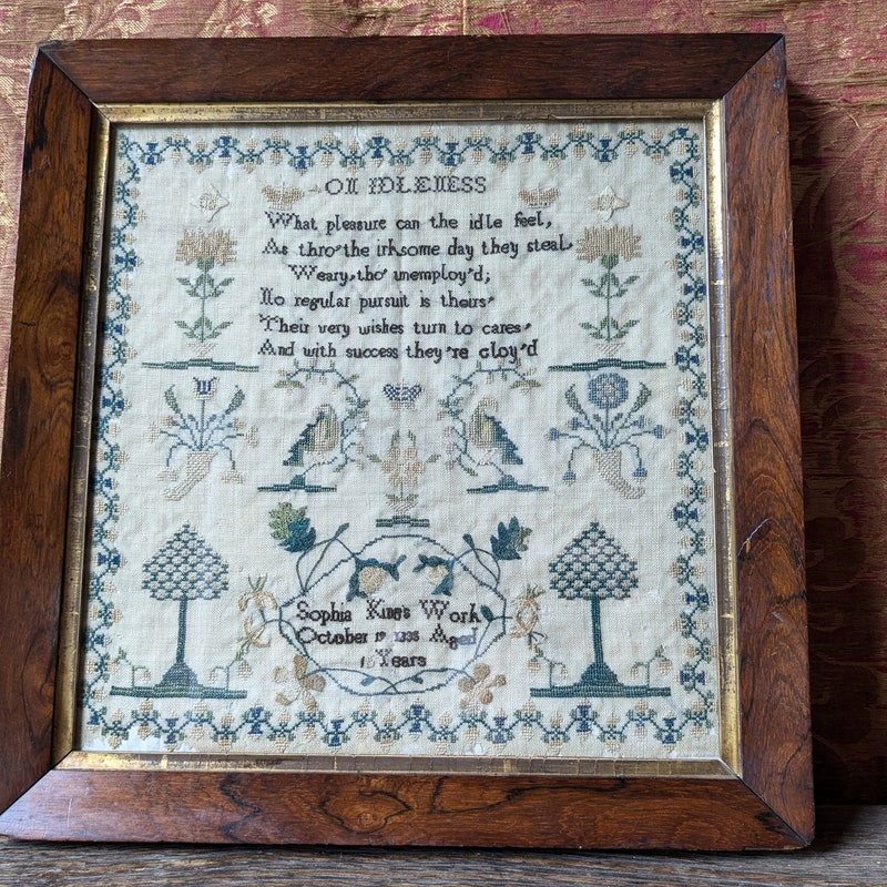 Antique Sampler - Etsy