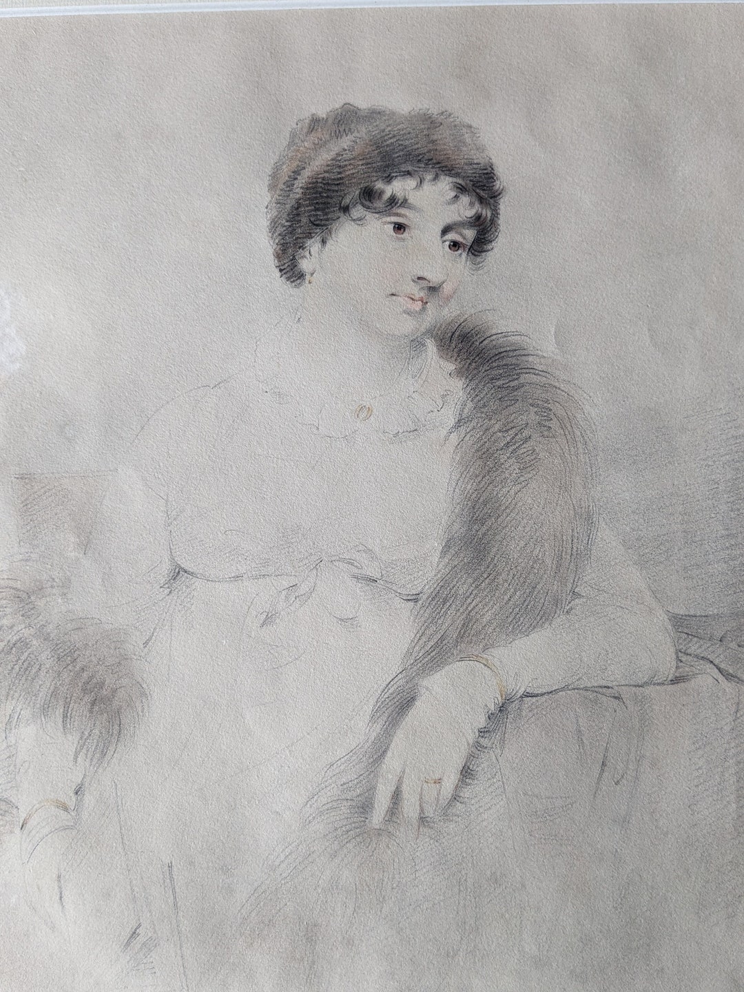 Original Early 19th Century Pencil & Pastel Portrait Attr. Joseph ...