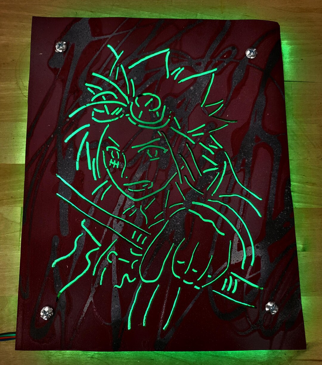 Sabikui Bisco Hand Carved LED PVC Wall Light - Etsy