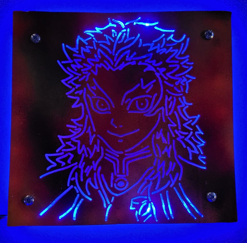 Demon Anime PVC LED Lighted Sign - Etsy