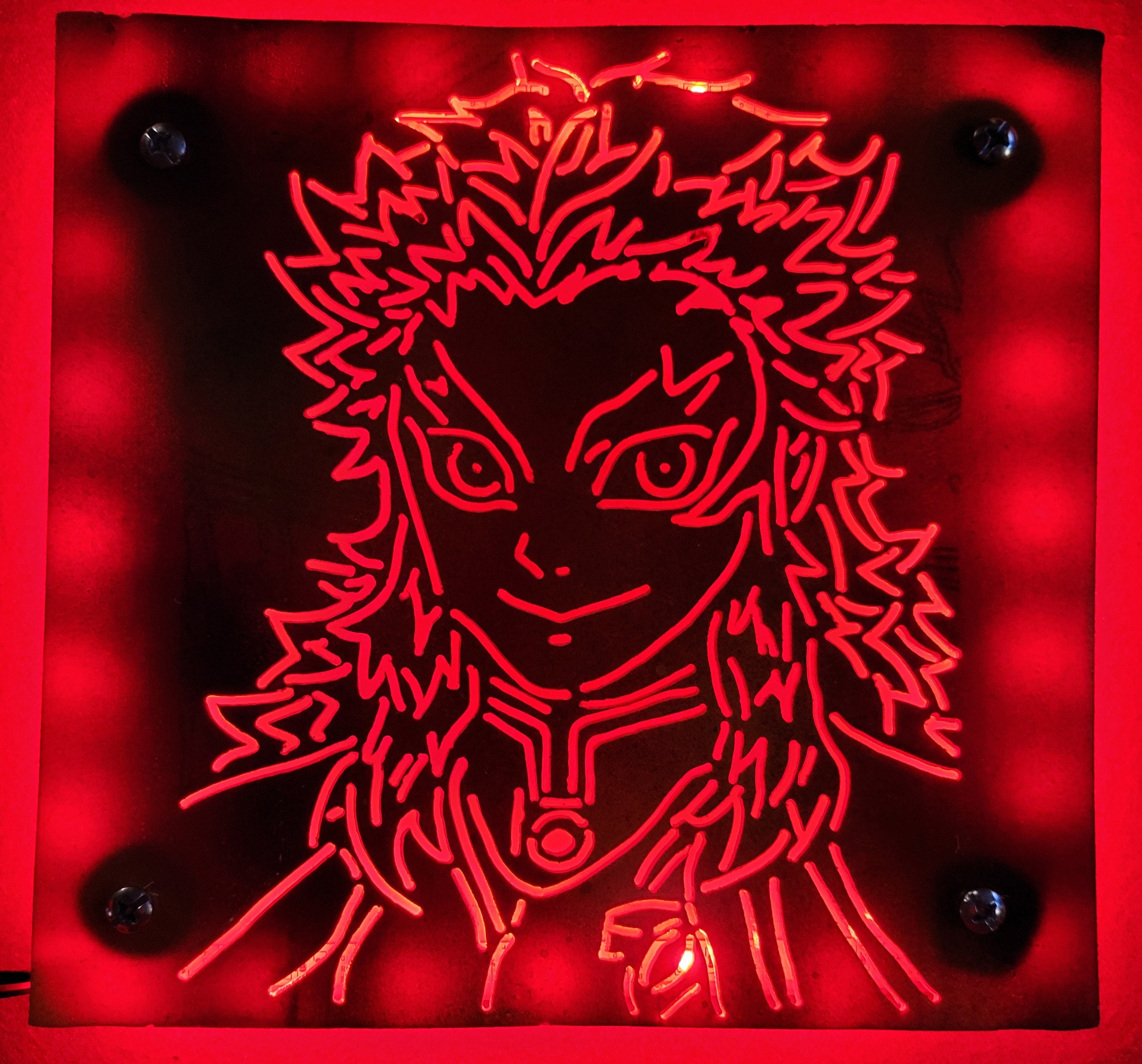 Demon Anime PVC LED Lighted Sign - Etsy