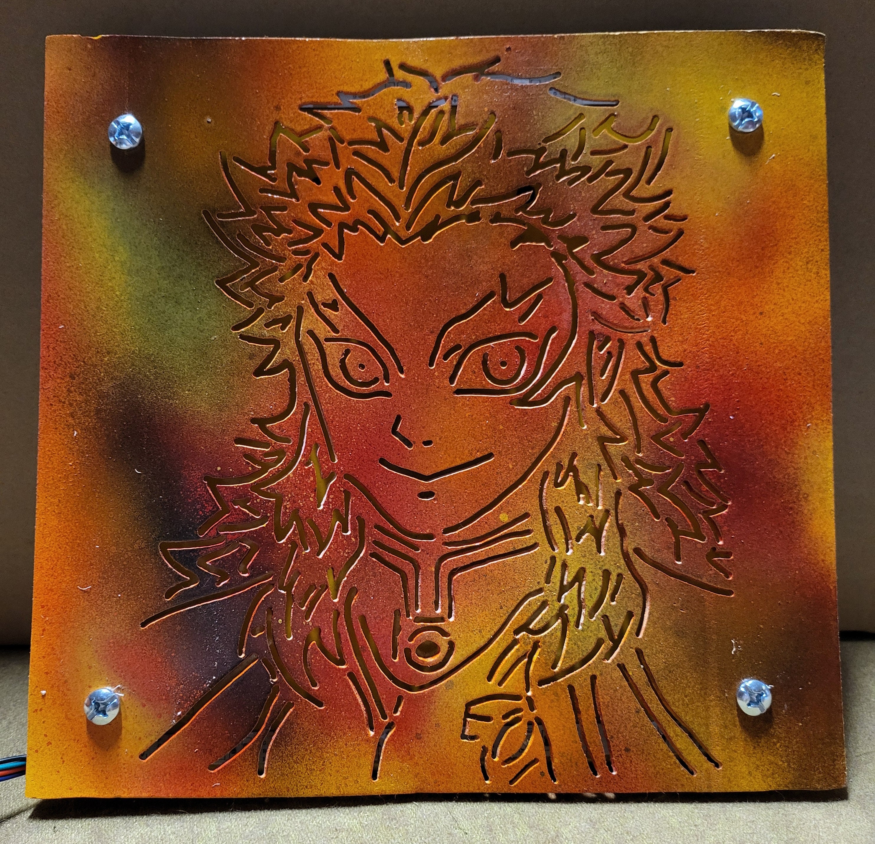 Demon Anime PVC LED Lighted Sign - Etsy