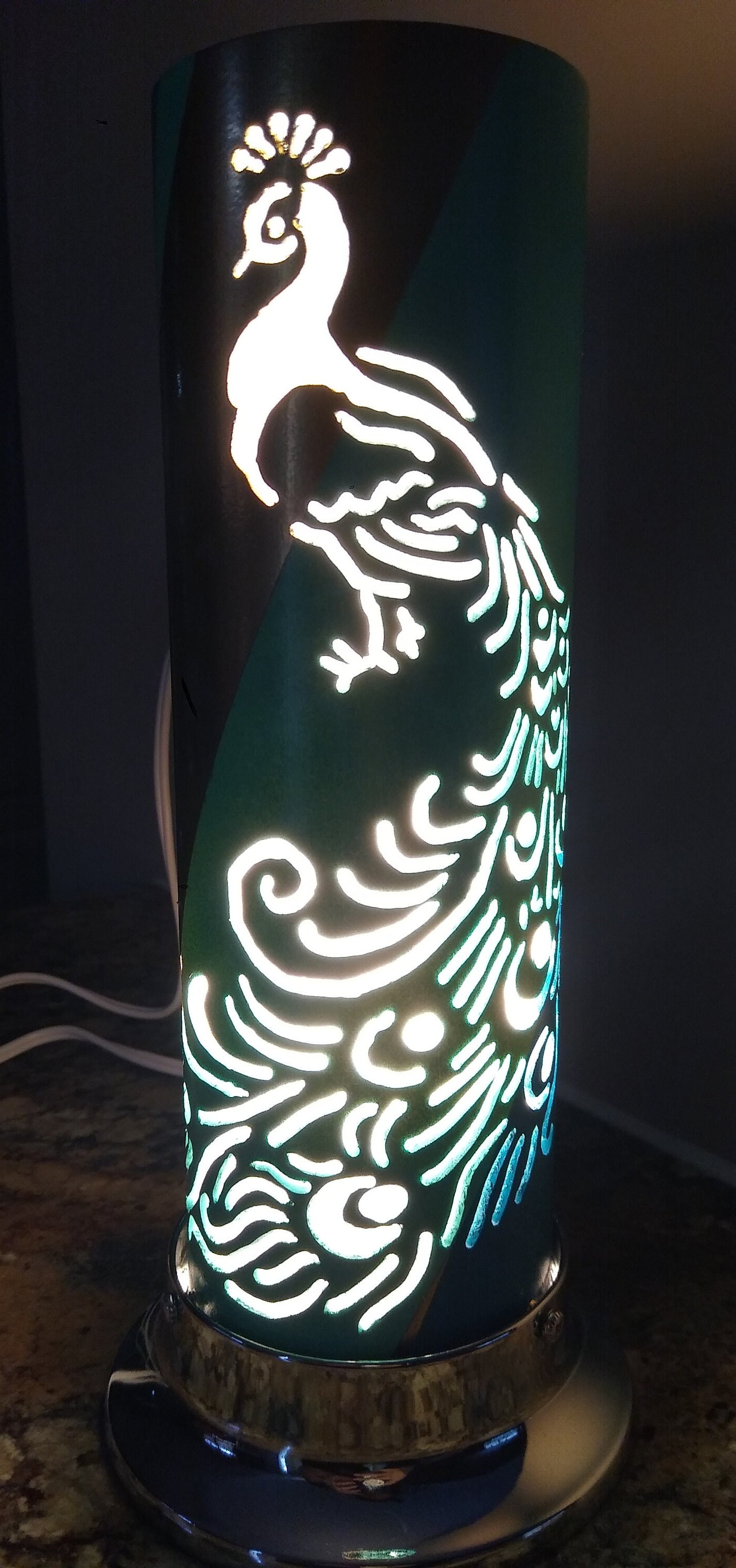 Peacock PVC Pipe Lamp - Etsy