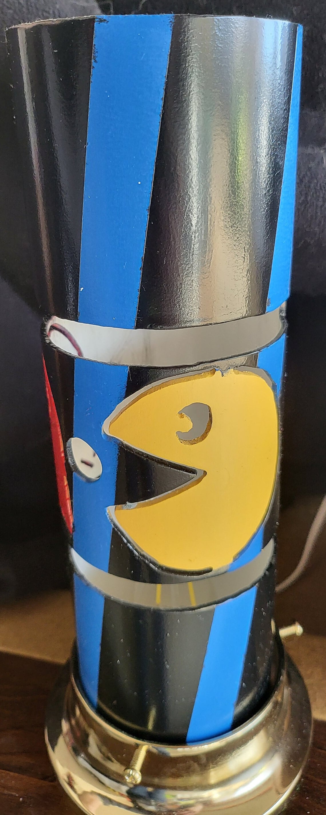 Pacman and Blinky Ghost PVC Pipe Lamp - Etsy