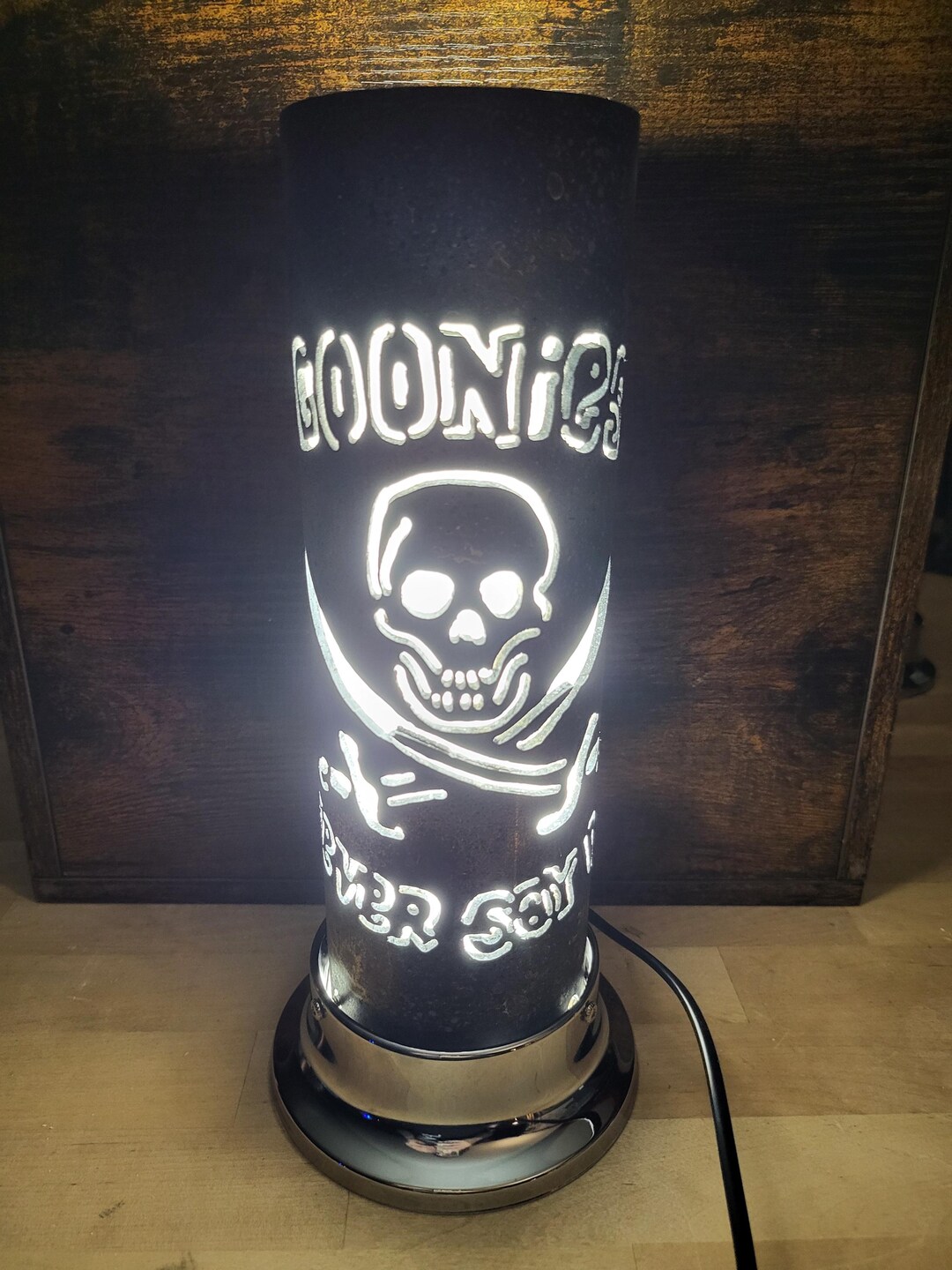 Goonies Hand Carved PVC LED Pipe Lamp - Etsy