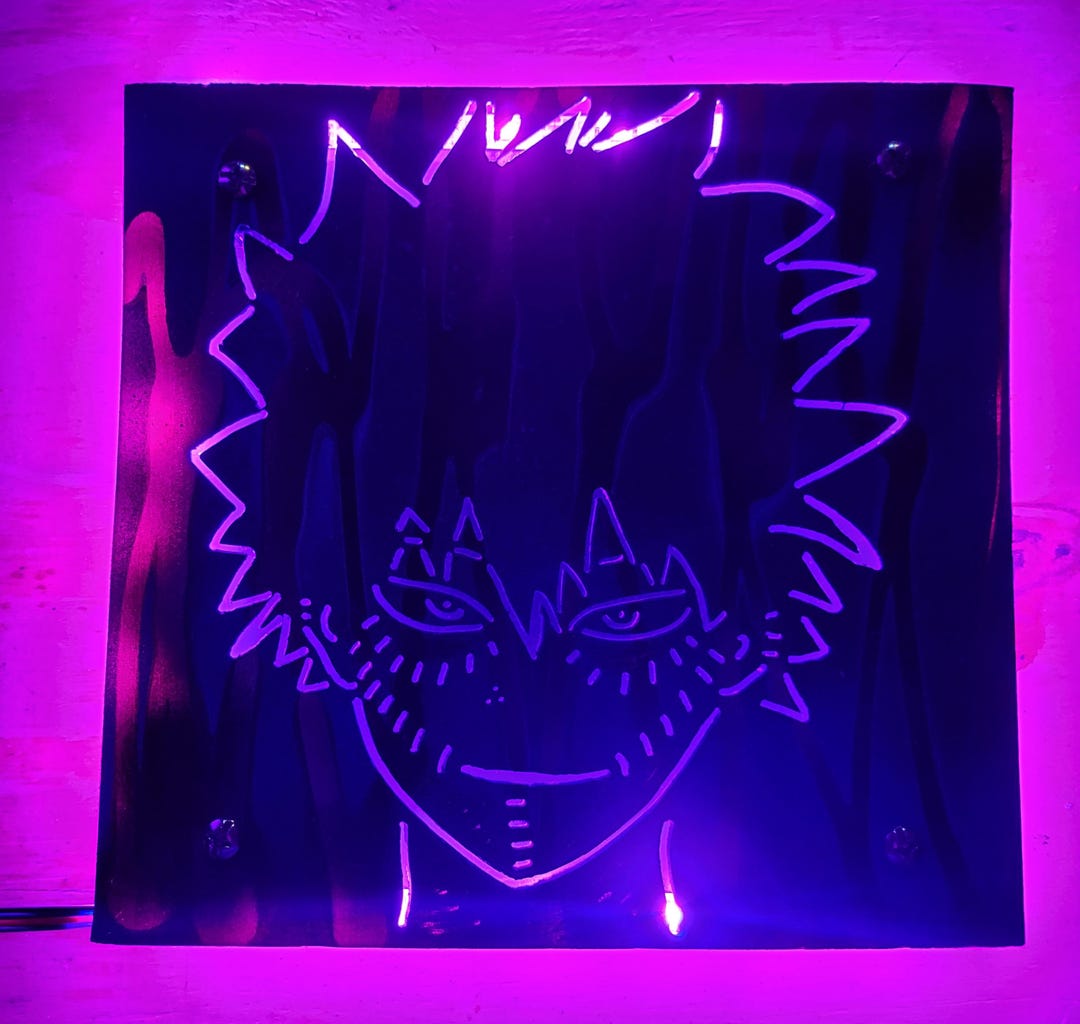 Dabi Hand Carved LED PVC Wall Light - Etsy