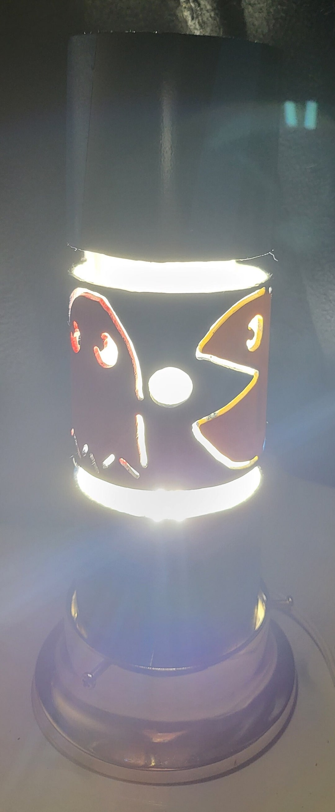 Pacman and Blinky Ghost PVC Pipe Lamp - Etsy