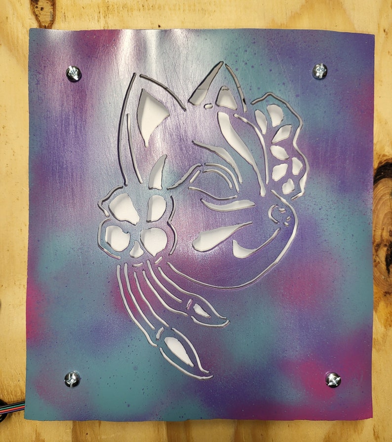 Kitsune Mask PVC LED Lighted Sign - Etsy