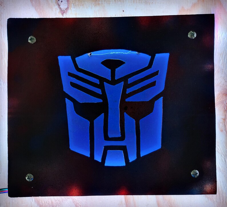 Autobots Symbol Hand Carved LED PVC Wall Light - Etsy