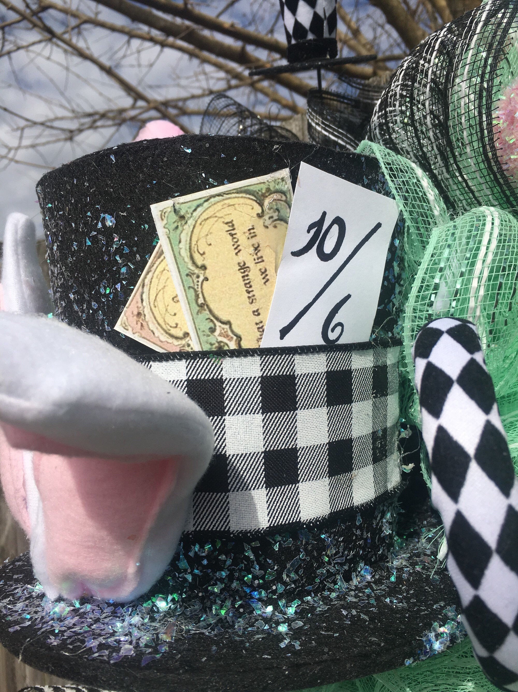 MadHatter Easter Swag Easter Bunny Swag Dapper Bunny Swag | Etsy