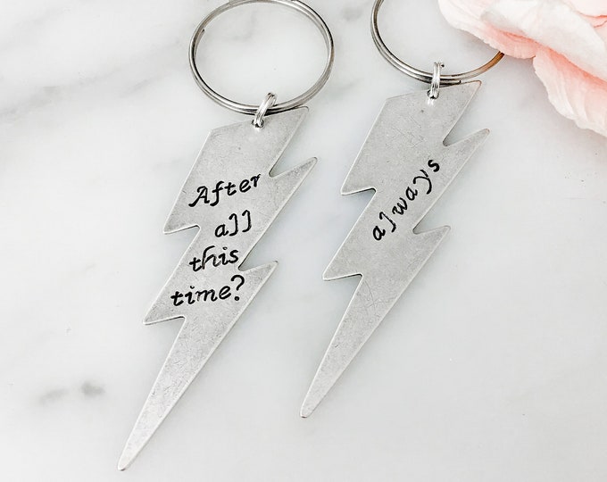 After All This Time / Always Lightning Bolt Keychain Set | Harry Potter ...