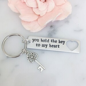 You Hold the Key to My Heart Keychain With Key Charm | Love, Boyfriend ...