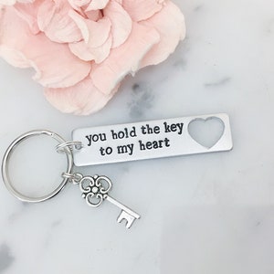 You Hold the Key to My Heart Keychain With Key Charm | Love, Boyfriend ...