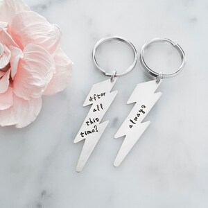 After All This Time / Always Lightning Bolt Keychain Set | Harry Potter ...