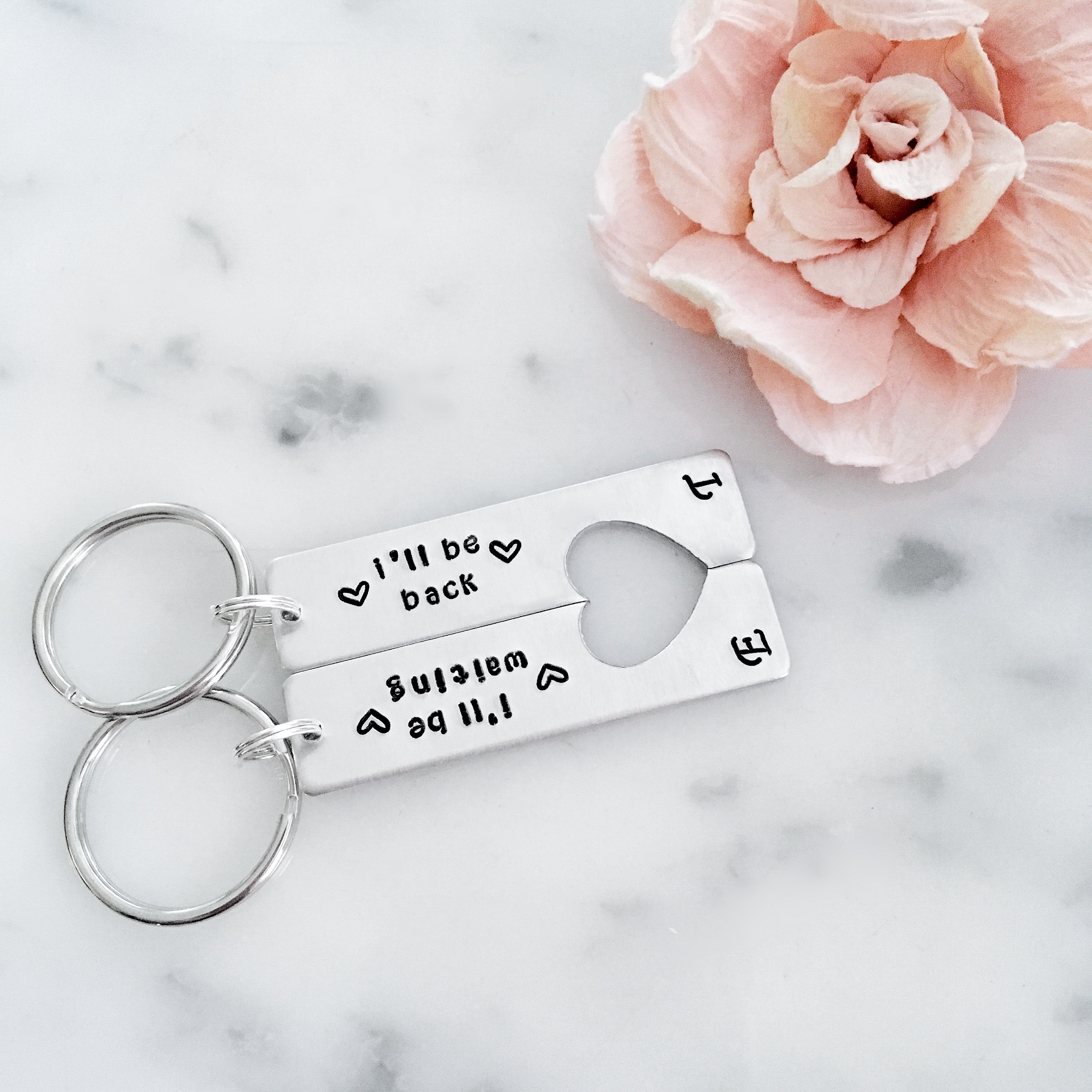 You're My Other Half Keychain Set With Heart Cutout | Etsy