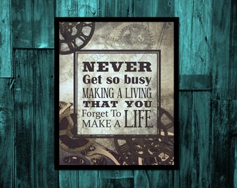 Get Busy Living - Etsy