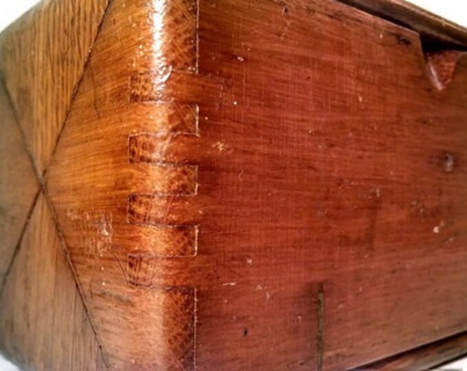 Antique Wood Singer Puzzle Box Sewing Machine Parts Dovetail Wood ...