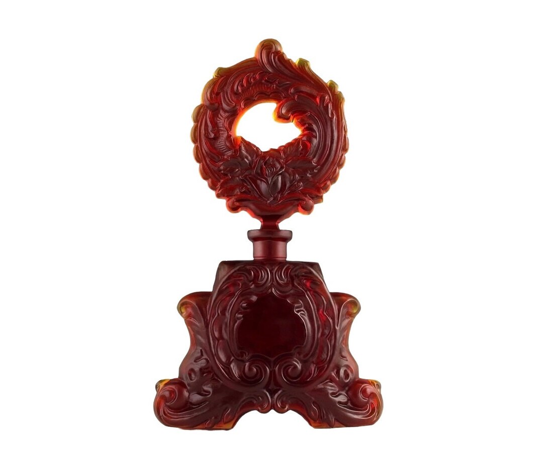 Glamorous Art Deco 1930's H.hoffmann Ruby Red Collectible Art Glass ...