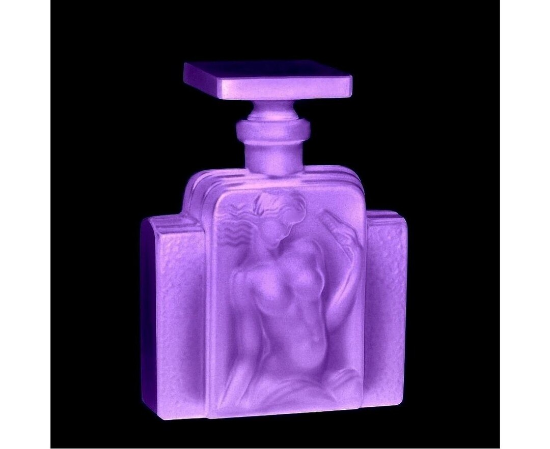 Art Deco Collectible Perfume Bottle ' Odalisque ' Alexandrite Glass ...