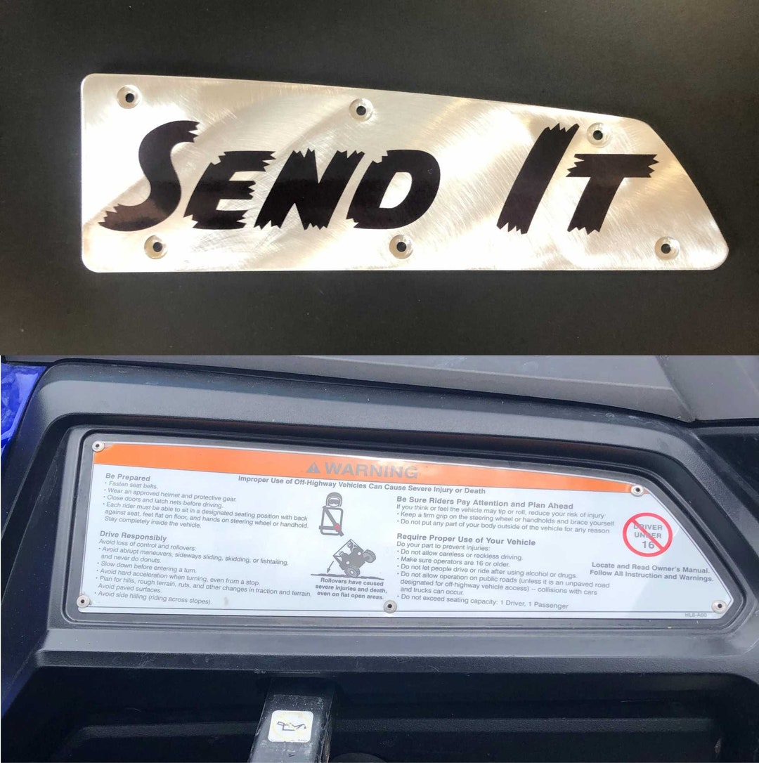 Honda Talon SEND IT Dash Plate - Etsy