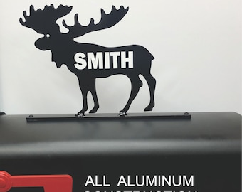 Christmas Moose Mailbox Topper With Solar Light - Etsy