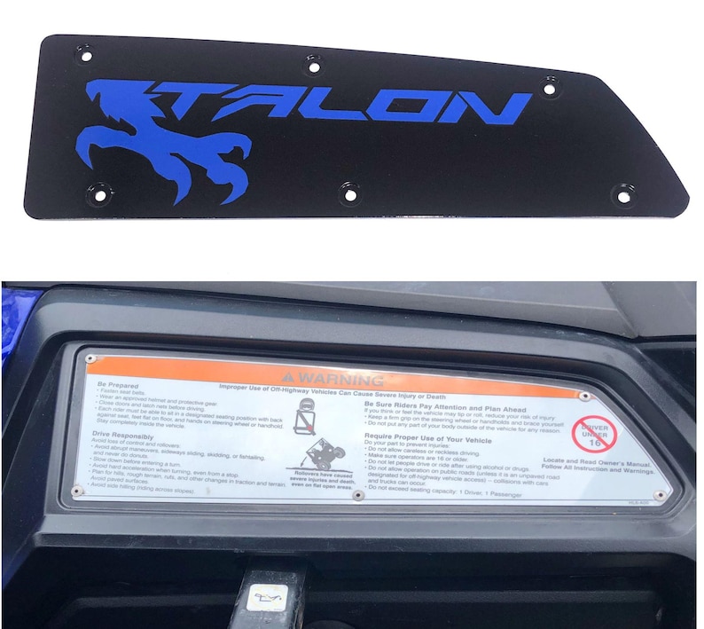 Honda Talon Dash Plate. - Etsy