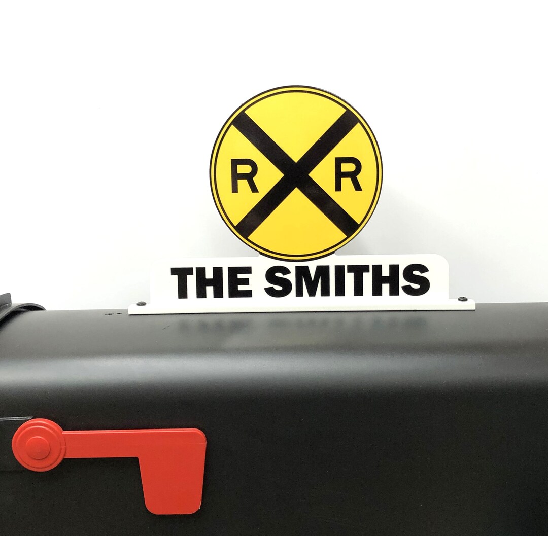 RAILROAD CROSSING "personalized" Mailbox Topper - Etsy