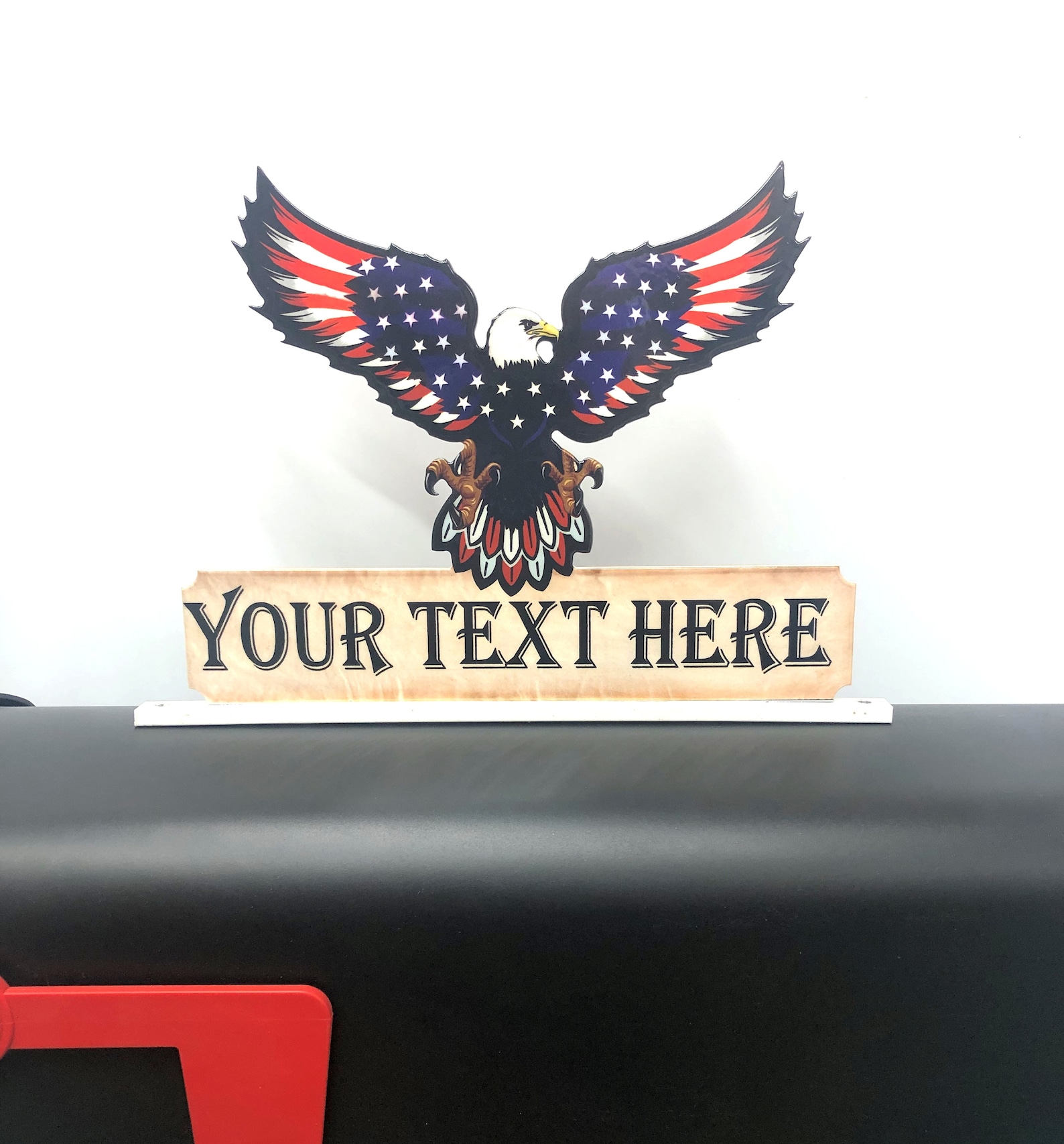 AMERICAN EAGLE Mailbox Topper personalize Able Print - Etsy