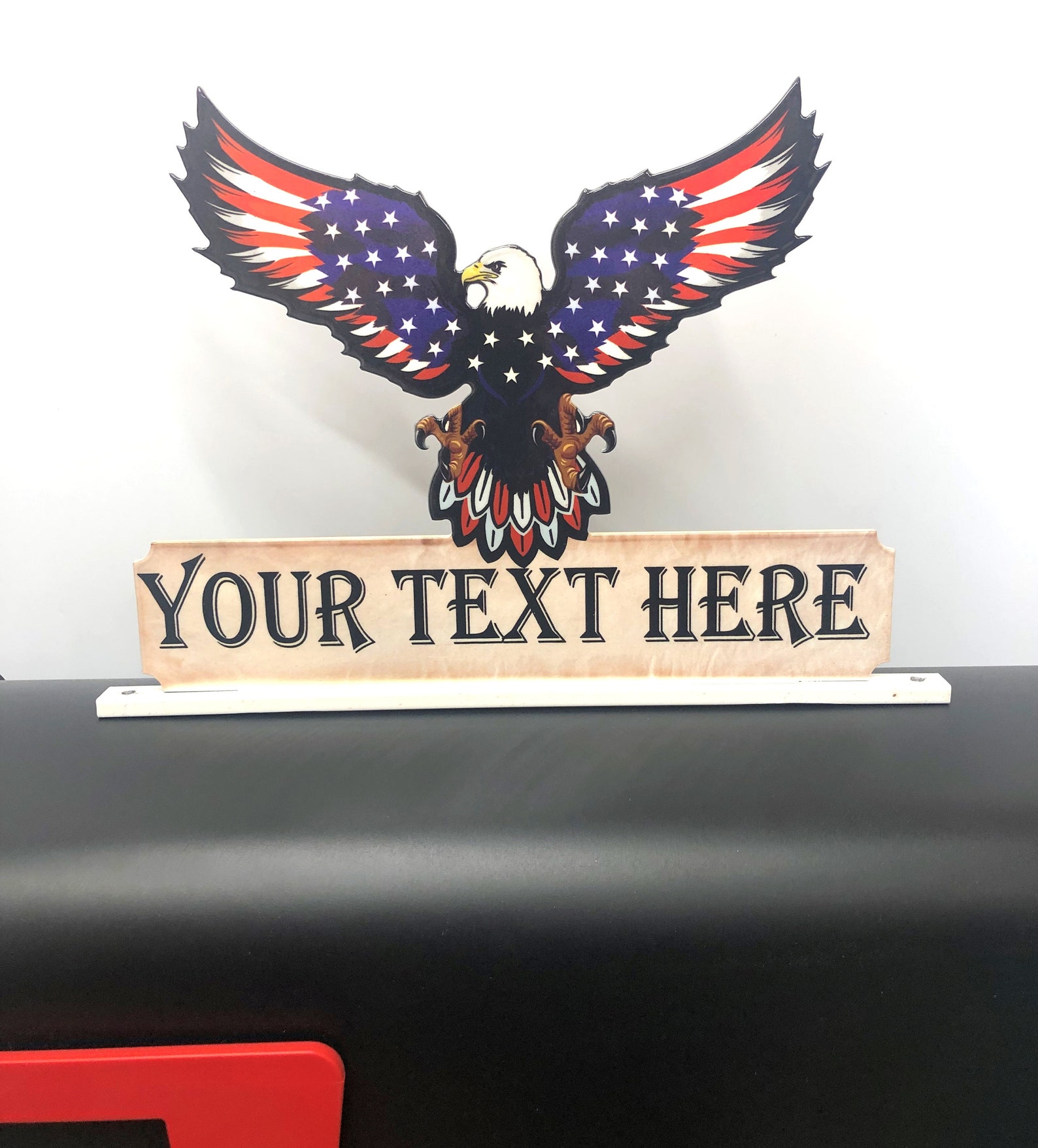 AMERICAN EAGLE Mailbox Topper personalize Able Print - Etsy