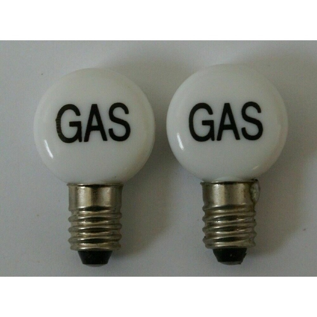 Pair of Replacement Lighted Bulbs Globes for Vintage Marx Toy Service ...