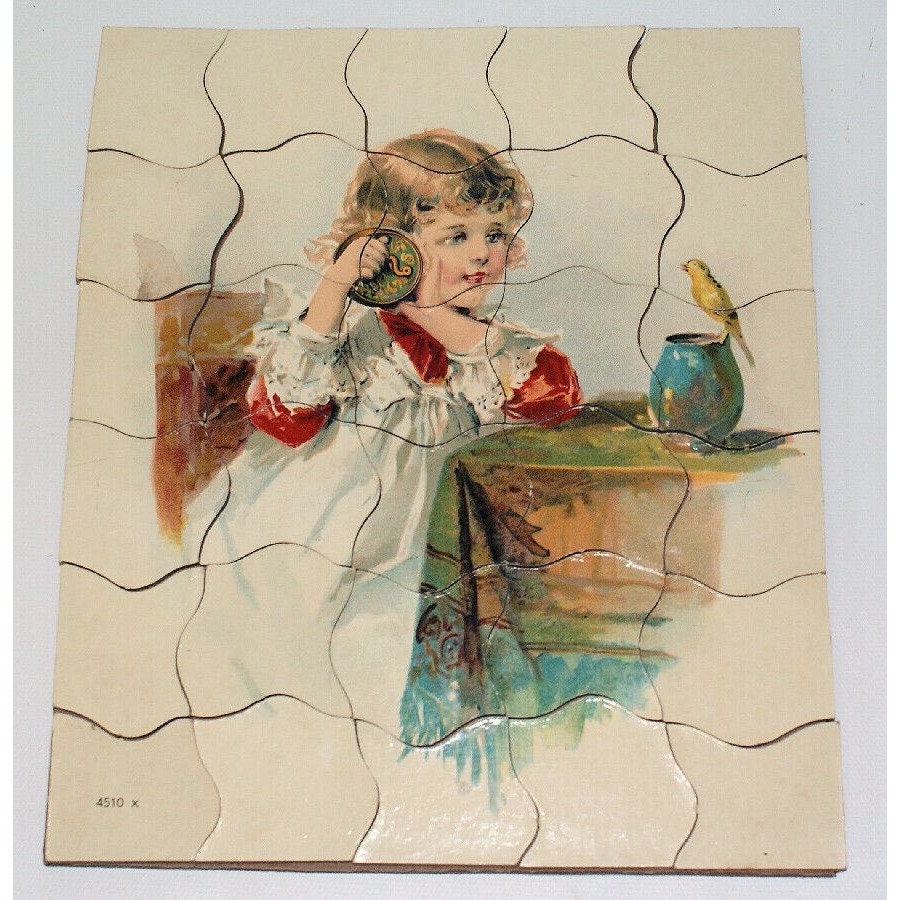 Vintage 1900's Victorian Edwardian Era Milton Bradley PICTURE PUZZLE ...
