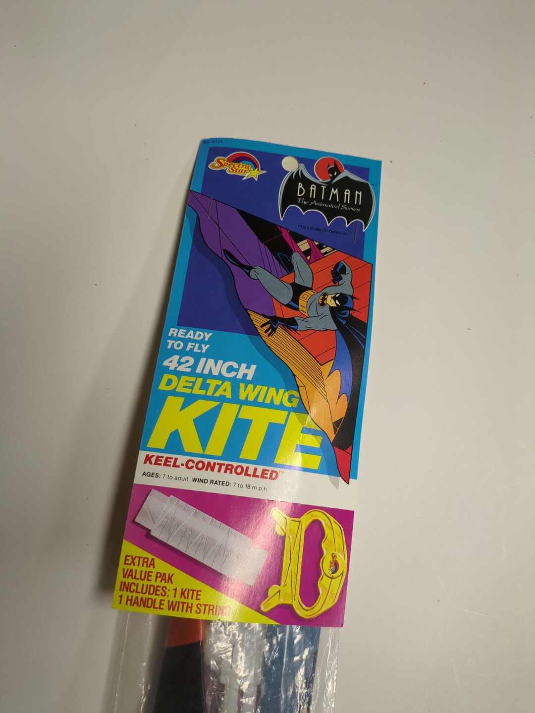 Vintage 1989 Spectra Star BATMAN 4-1/2 Ft. Figure Kite, FACTORY SEALED ...