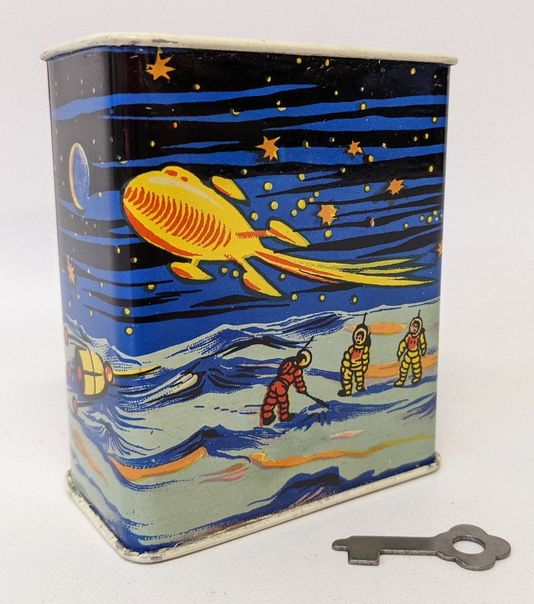 RARE Space Bank Vintage 1948-50 US Zone Germany Outer Space Robot ...