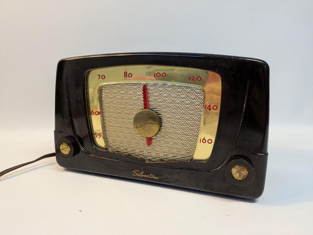 1953 Silvertone Radio Model 5 Working! Iconic Styling! Vintage Radio ...