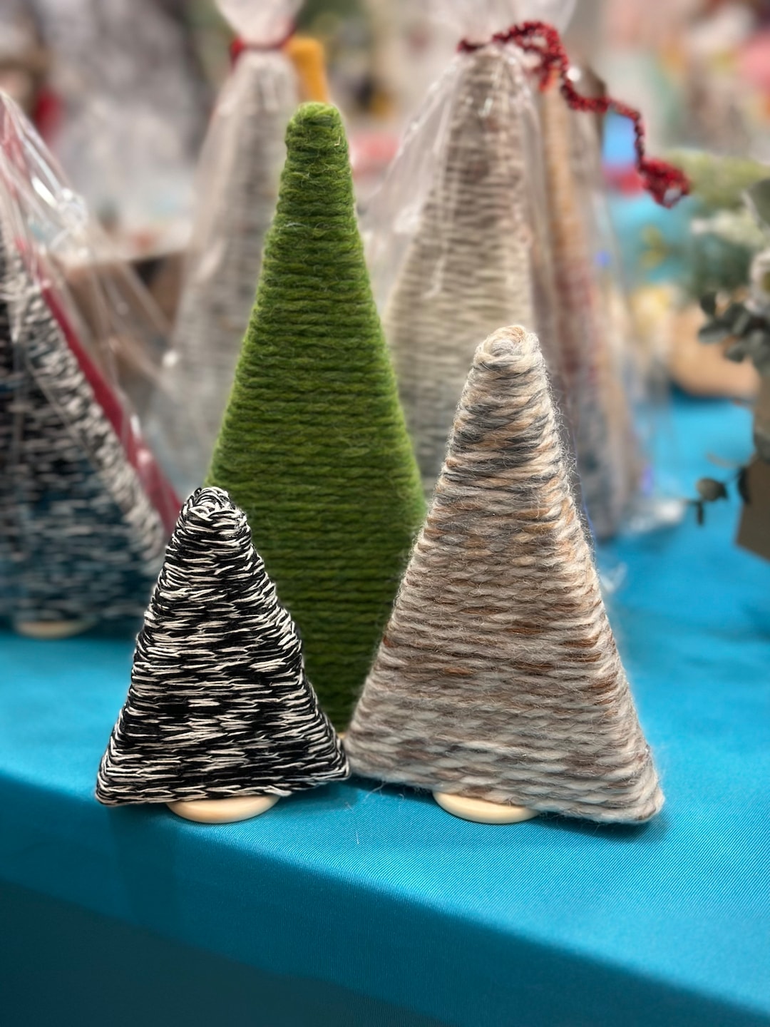 Trio of Trees, Mantle Decor, Holiday Decor, Tabletop Trees, 3 Pieces - Etsy