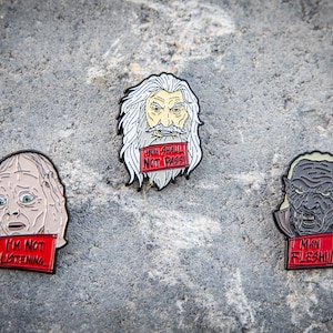 Lord of the Rings Soft Enamel Pins - Orc | Gandalf | Gollum/smeagol ...