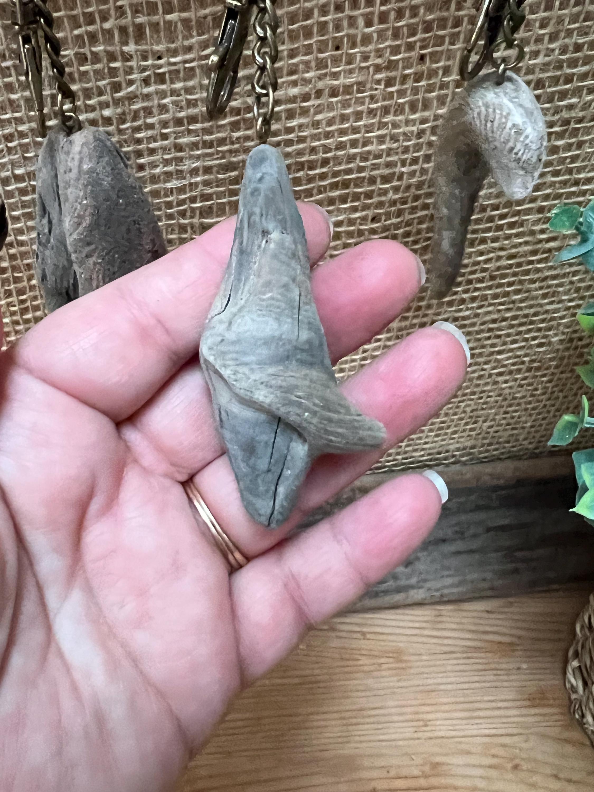 Unique Driftwood Key Chain Sculpture = Woodsy Whimsical Coastal ...