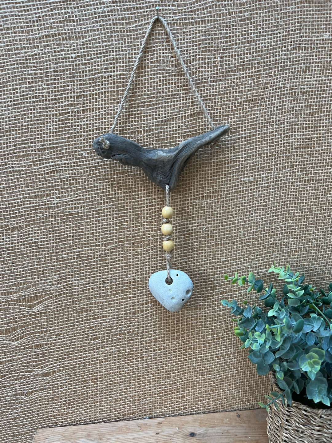 Driftwood Tree Jewel Hag Stone Holey Rock Garden Decoration** Powers ...