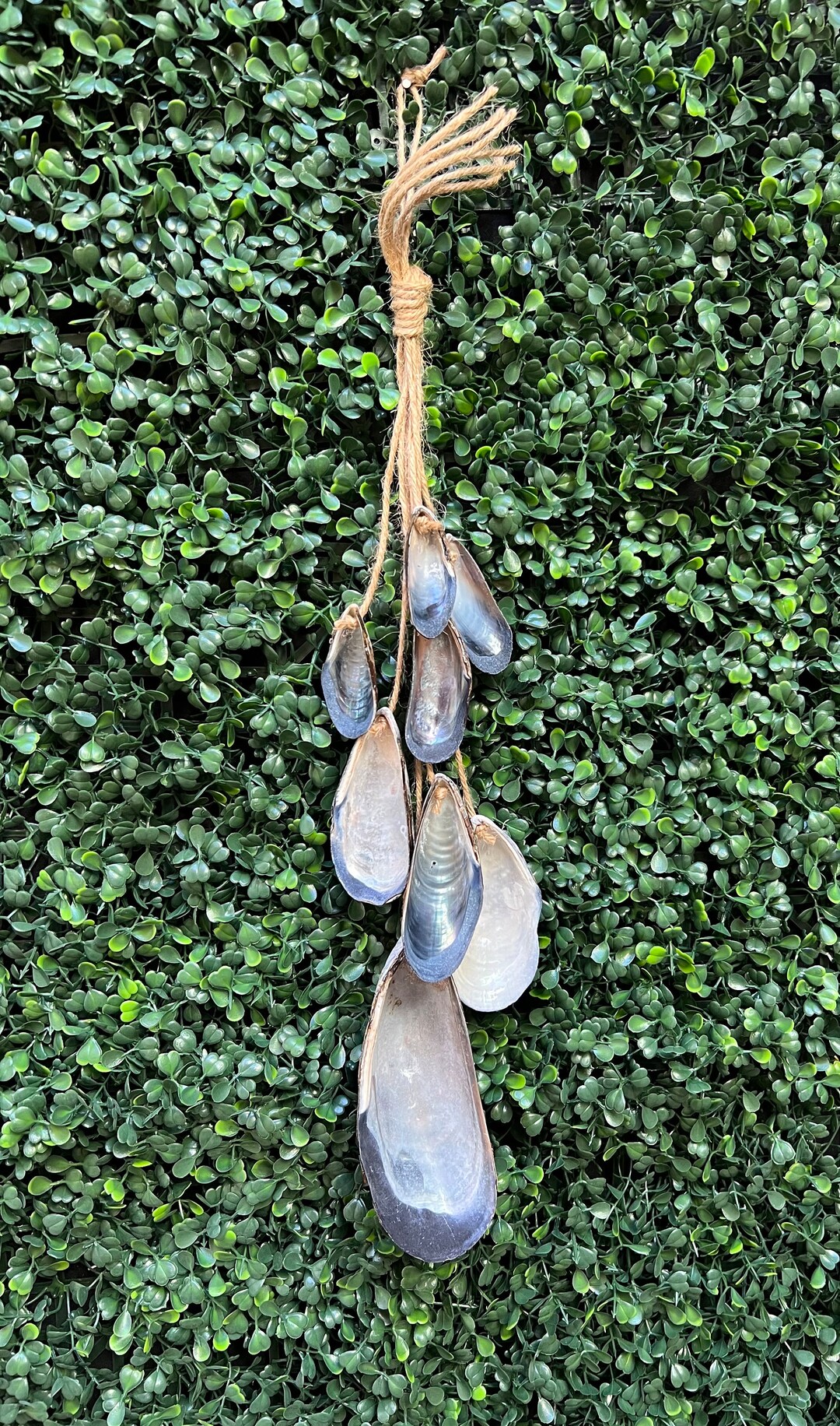 Mussel Shells Wind Mobile Viking Decor Driftwood Garden Decor Boho ...