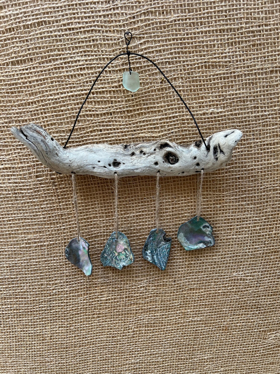 Driftwood Abalone Shells Mobile Viking Decor Plus Holey Stone Rcok ...