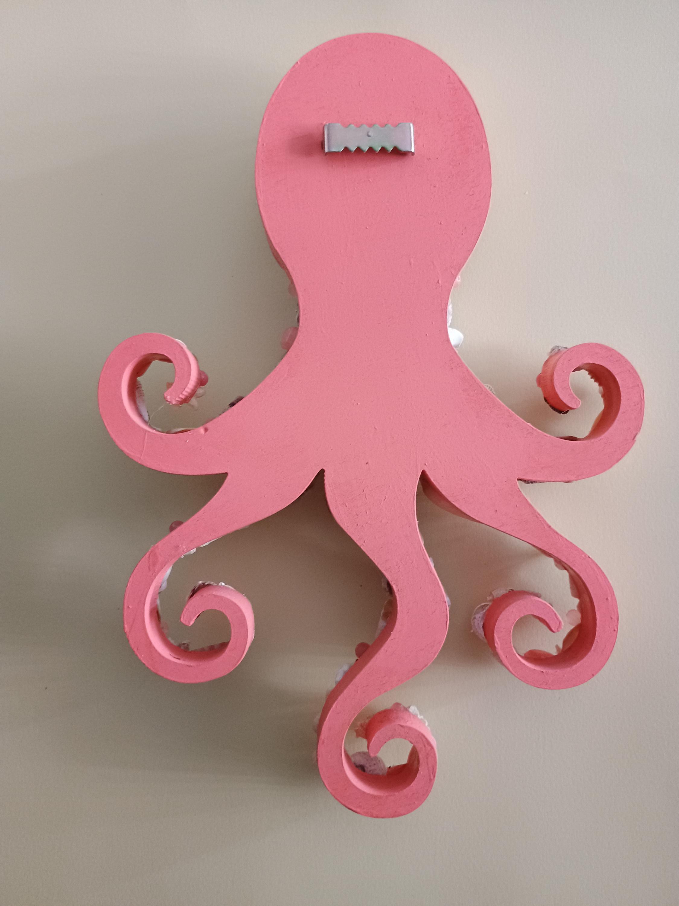 Florida Seashell Octopus 8x4.5 Nautical Beach Wall Decor Gifts for Her ...