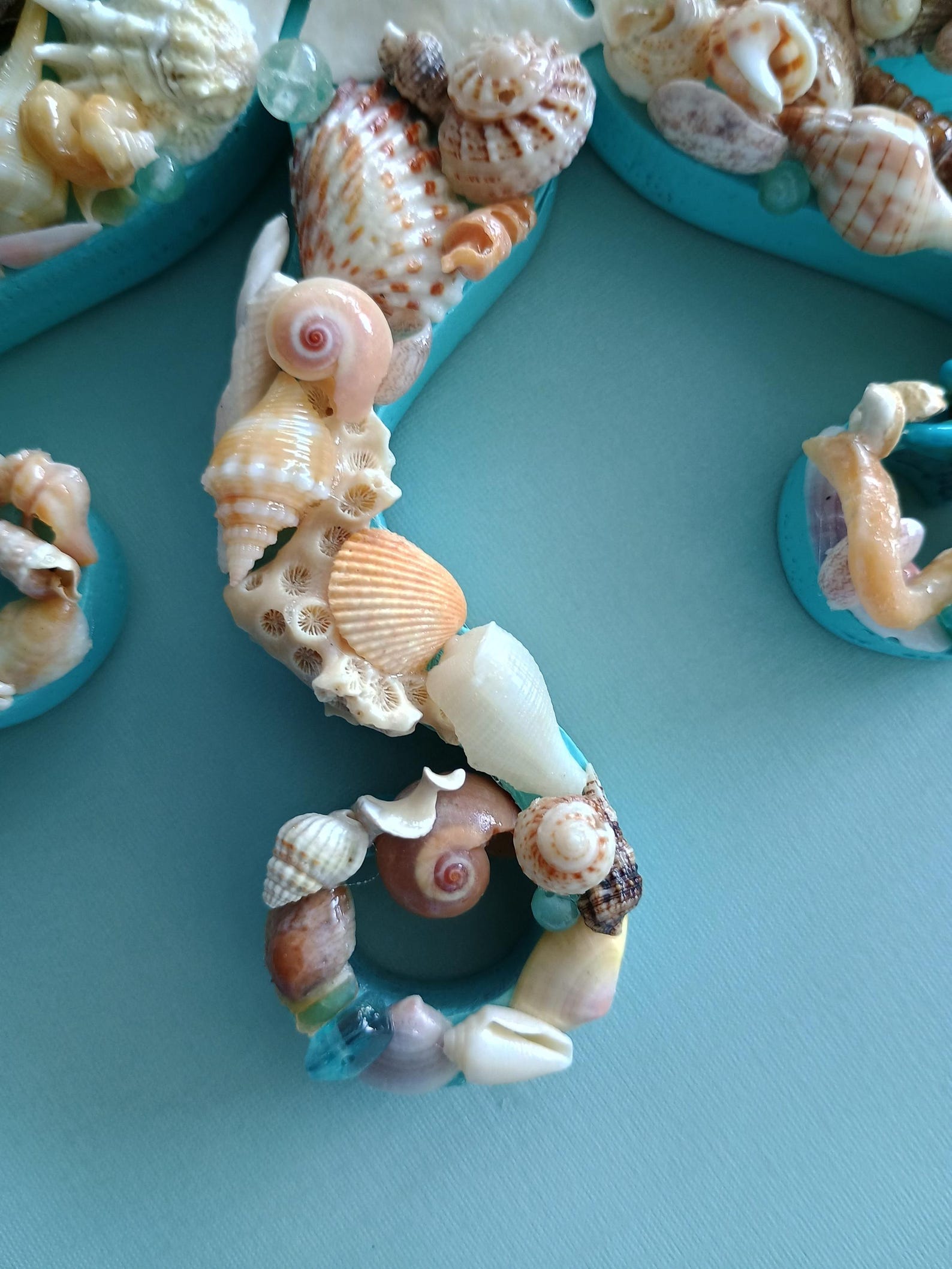 Florida Seashell Octopus 8x5 In. Nautical Beach Wall Decor Gifts for ...