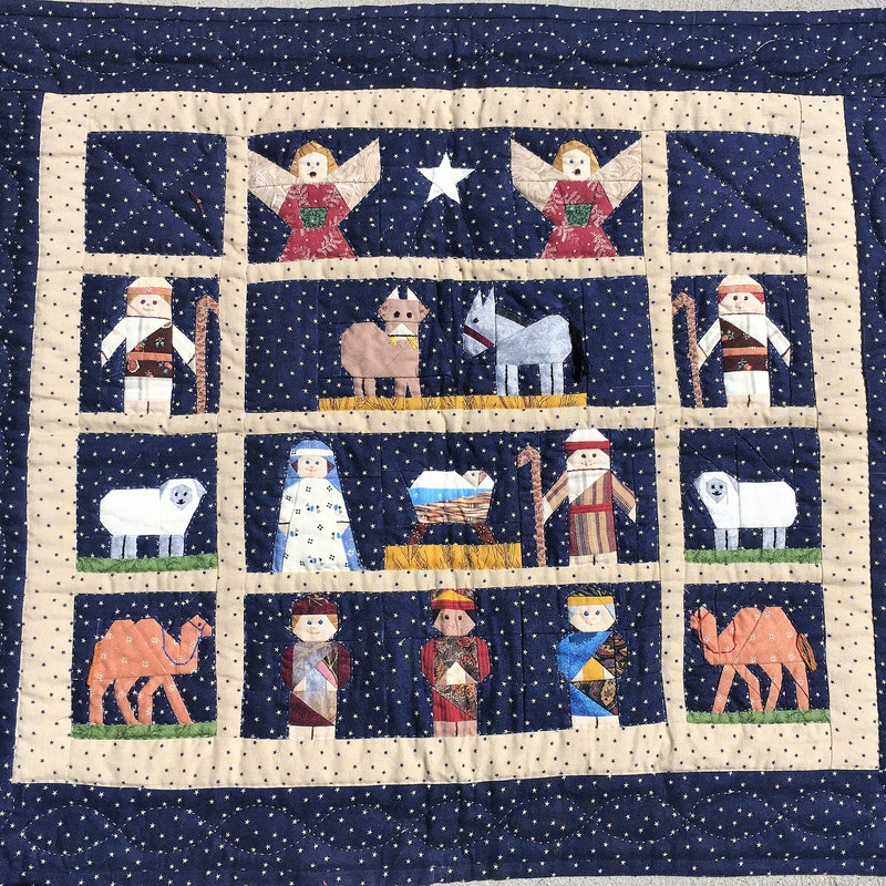 Nativity Quilted Hanging - Etsy