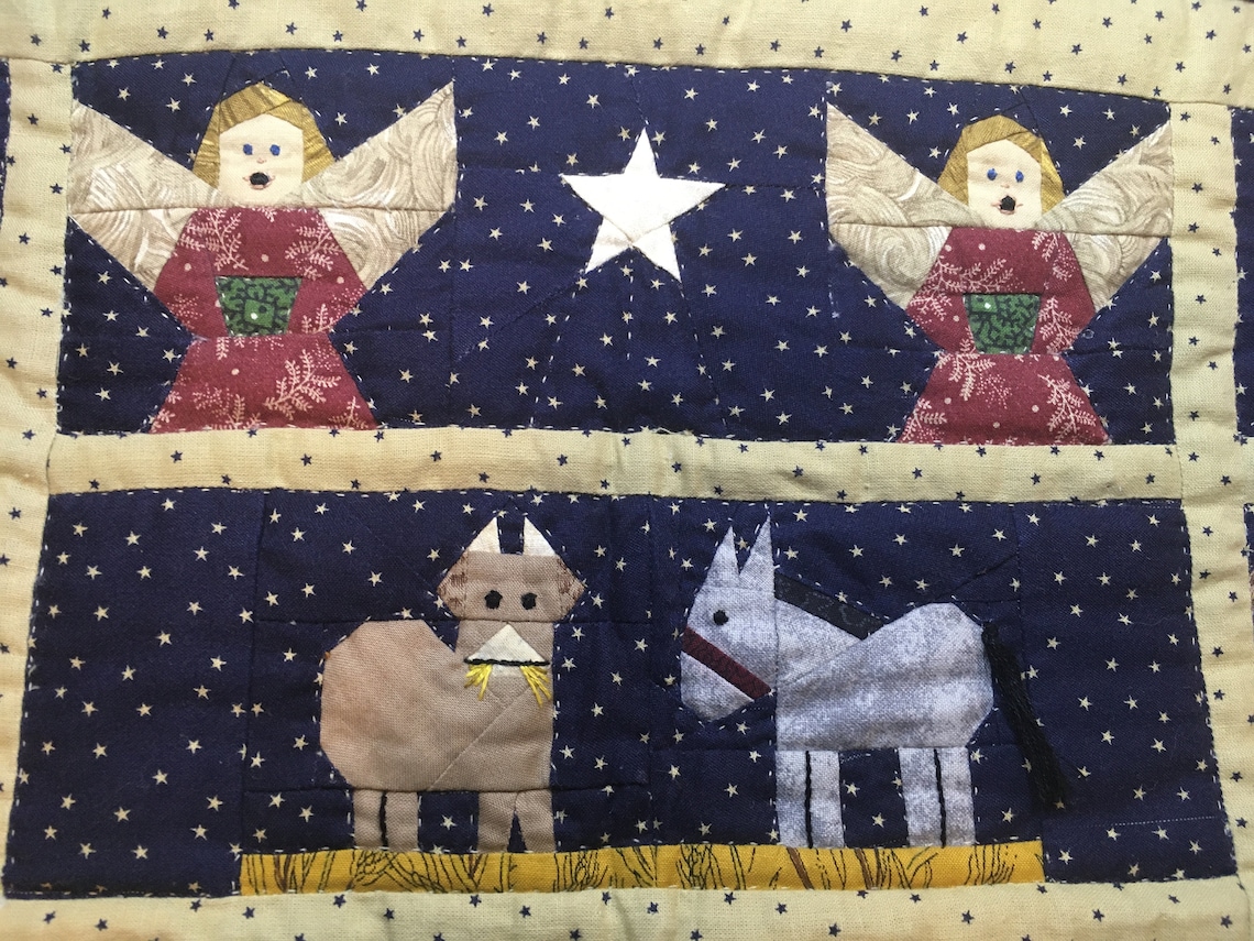 The First Christmas / Nativity / Pattern for Paper Pieced Quilted Wall ...