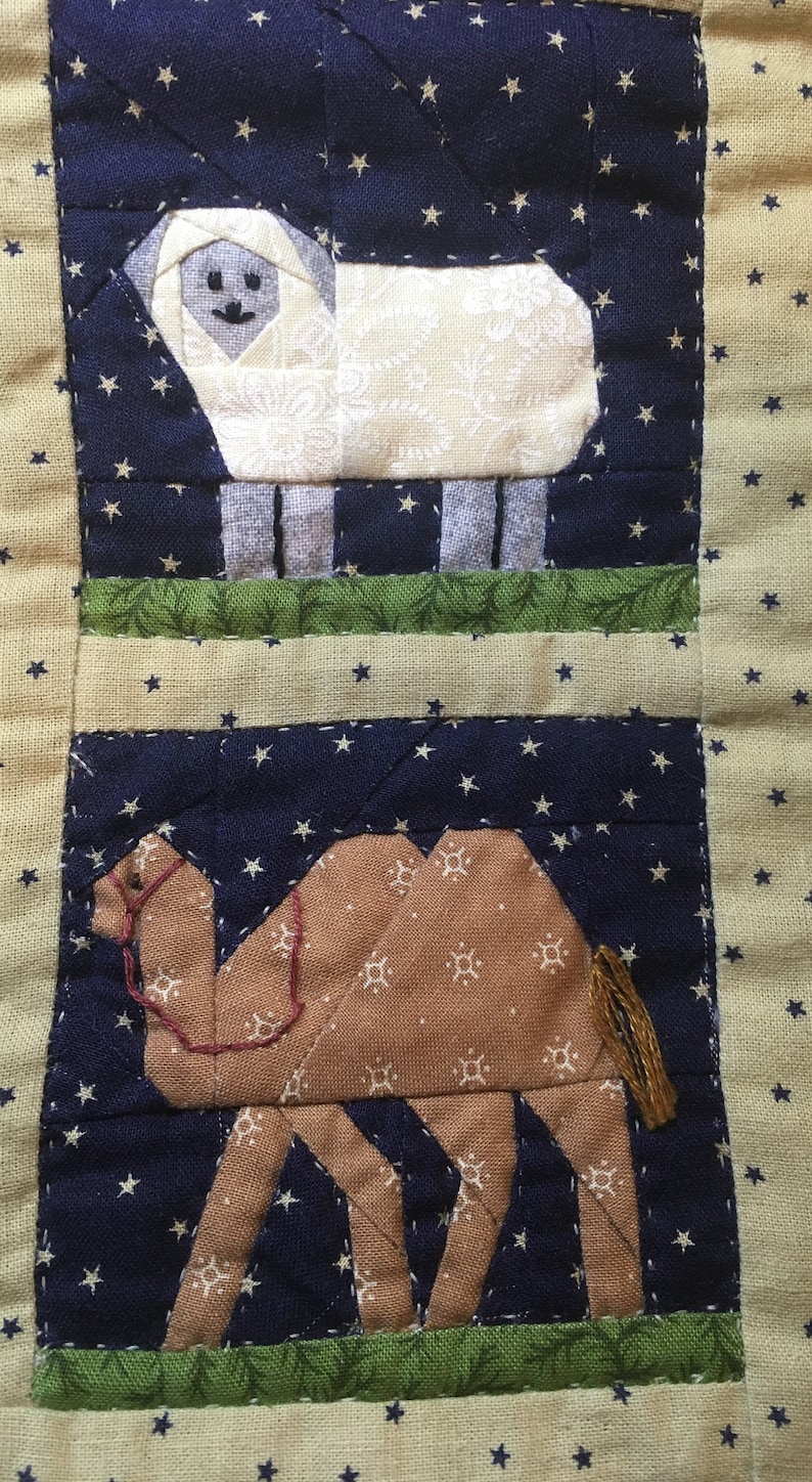 The First Christmas / Nativity / Pattern for Paper Pieced Quilted Wall ...