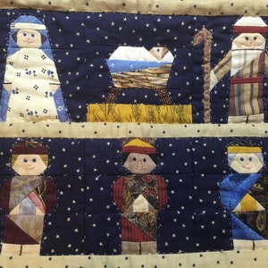 The First Christmas / Nativity / Pattern for Paper Pieced Quilted Wall ...