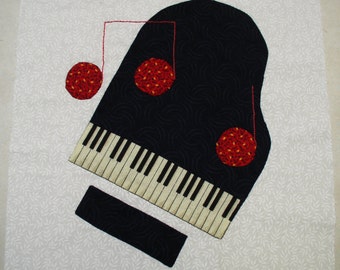 Piano Quilt Pattern | Etsy