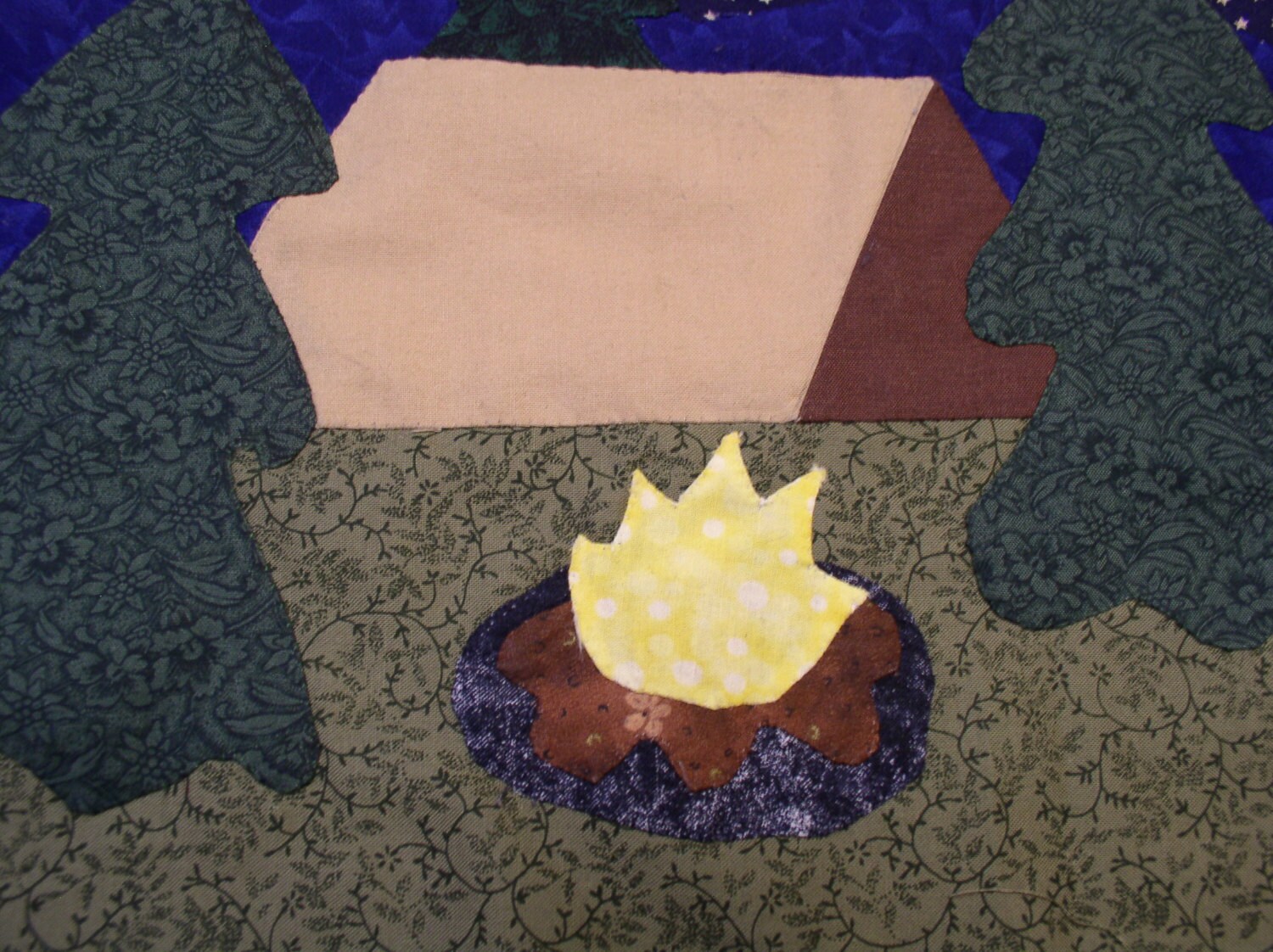 Pattern Applique Quilt Block - Camping - Etsy