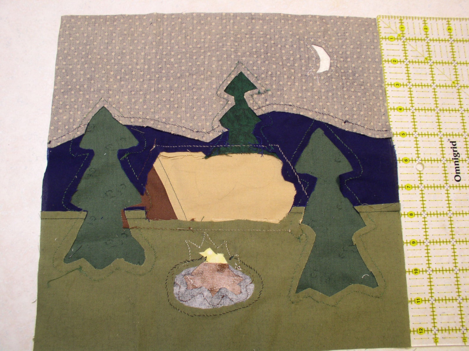 Pattern Applique Quilt Block - Camping - Etsy